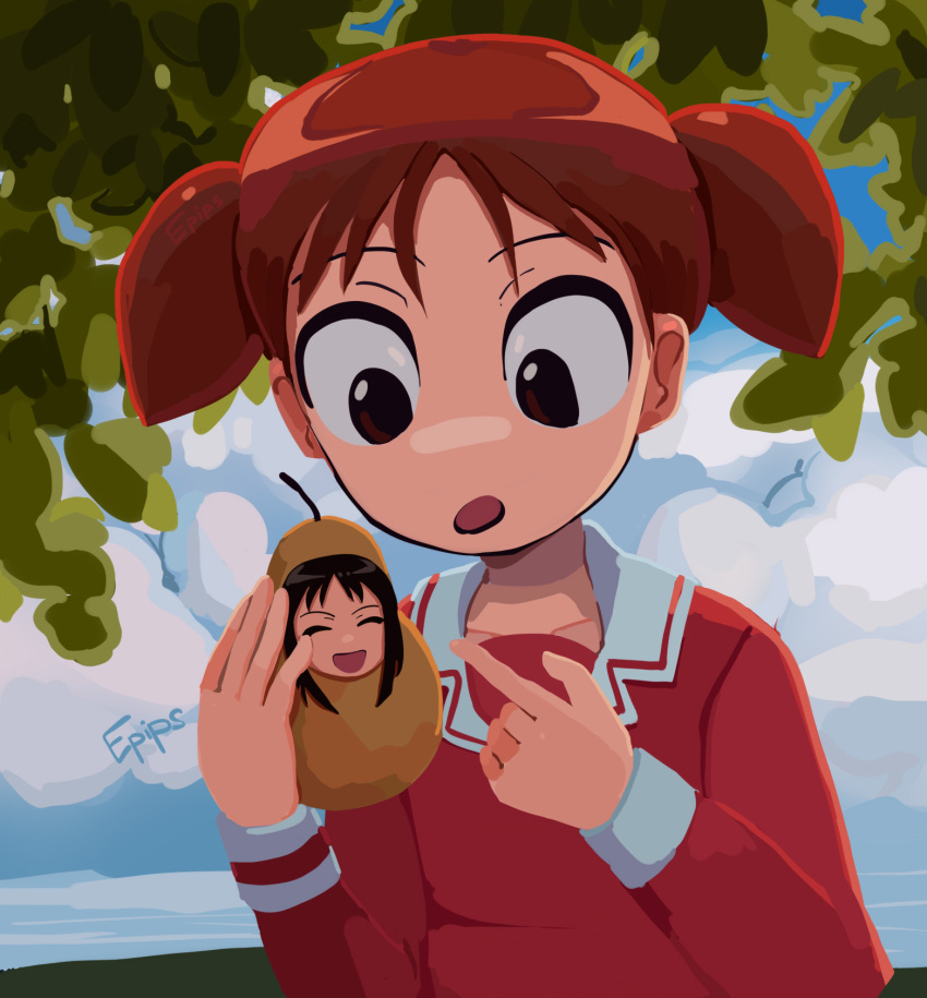 Safebooru 2girls O Artist Name Azumanga Daioh Azumanga Daiohs 6166