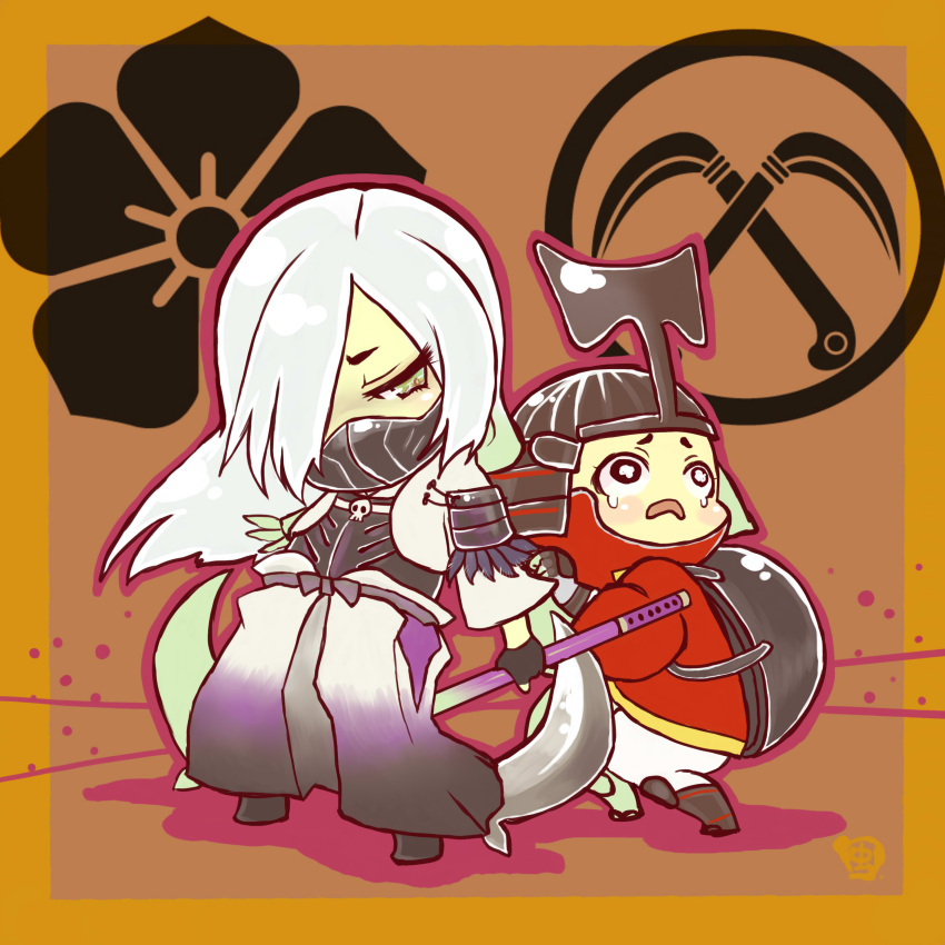 Safebooru - 2boys absurdres akechi mitsuhide (sengoku basara) armor ...