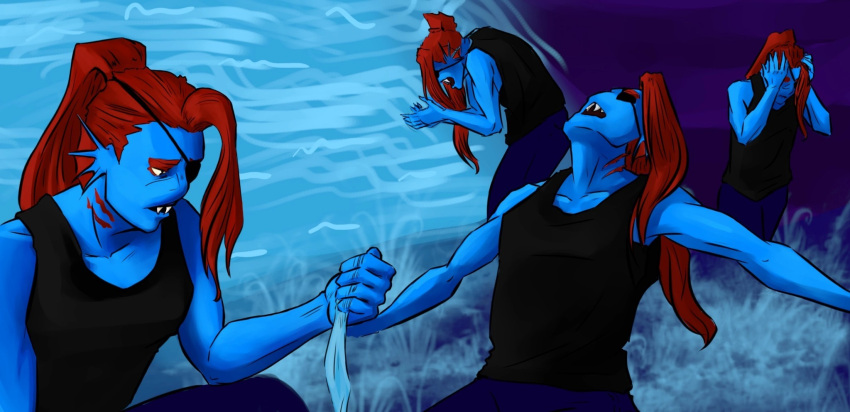 Safebooru - 1girl 2024 2d anthro black eyepatch blue skin dgynkurt ...