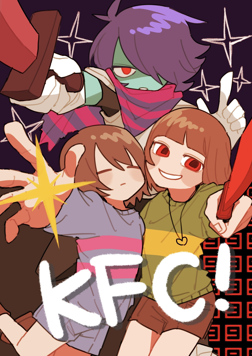 Safebooru - 3others :| = = absurdres androgynous blue shorts blue skin ...