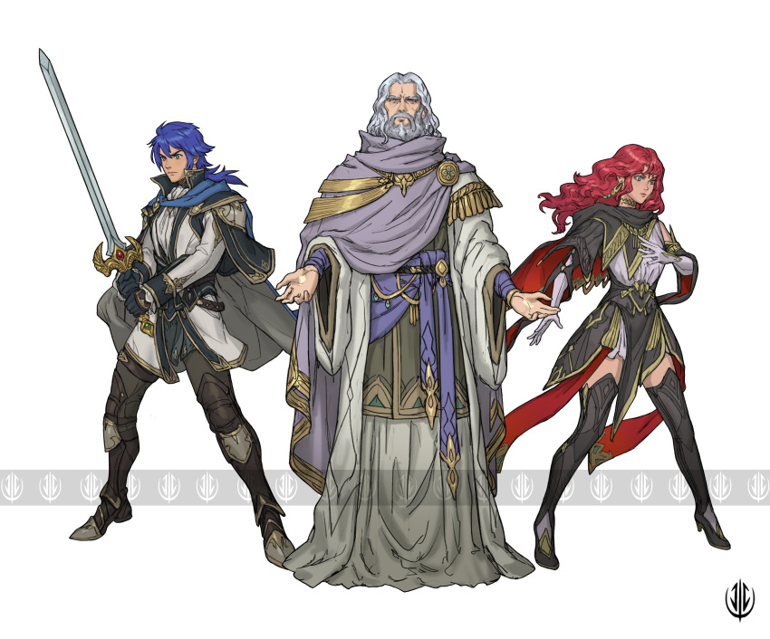 Safebooru - 1girl 2boys baldr (fire emblem: genealogy of the holy war ...