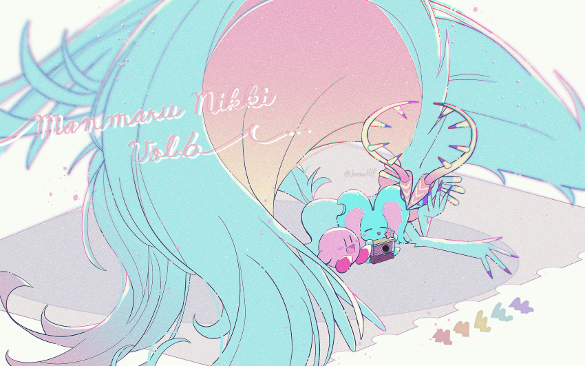 Safebooru - absurdres antlers blue fur closed eyes colored skin elfilin ...