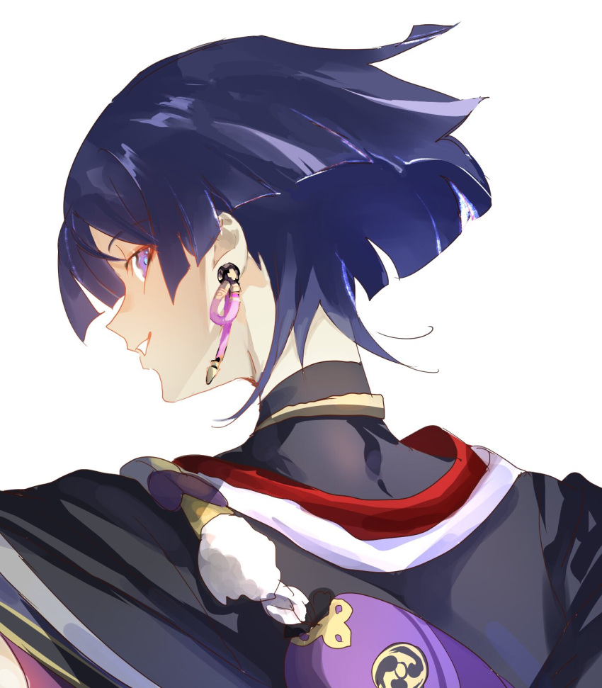 Safebooru - 1boy black bodysuit black kimono blunt ends bodysuit bright ...