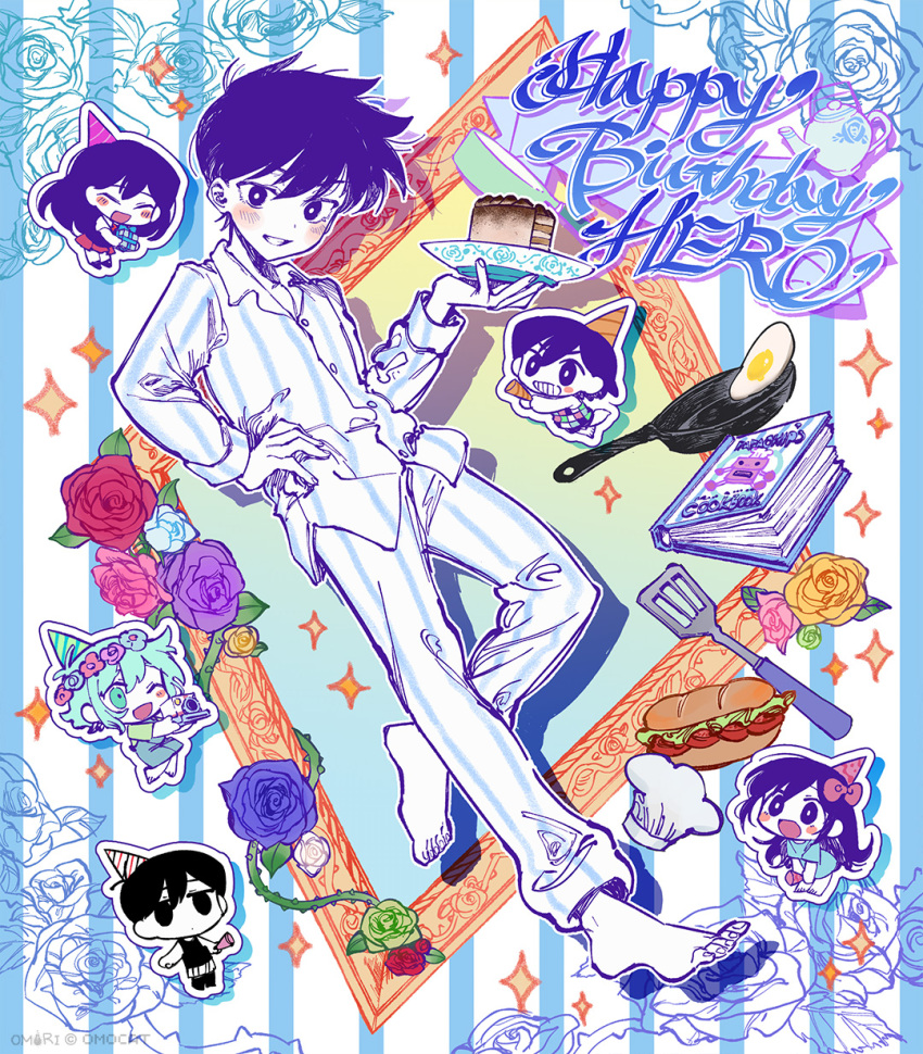 Safebooru - 2girls 4boys aubrey (headspace) (omori) aubrey (omori ...