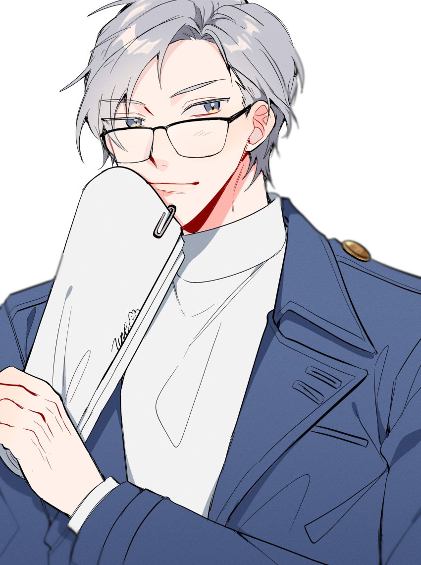 Safebooru 1boy Absurdres Afterlfe Asymmetrical Bangs Blue Eyes Blue 7501