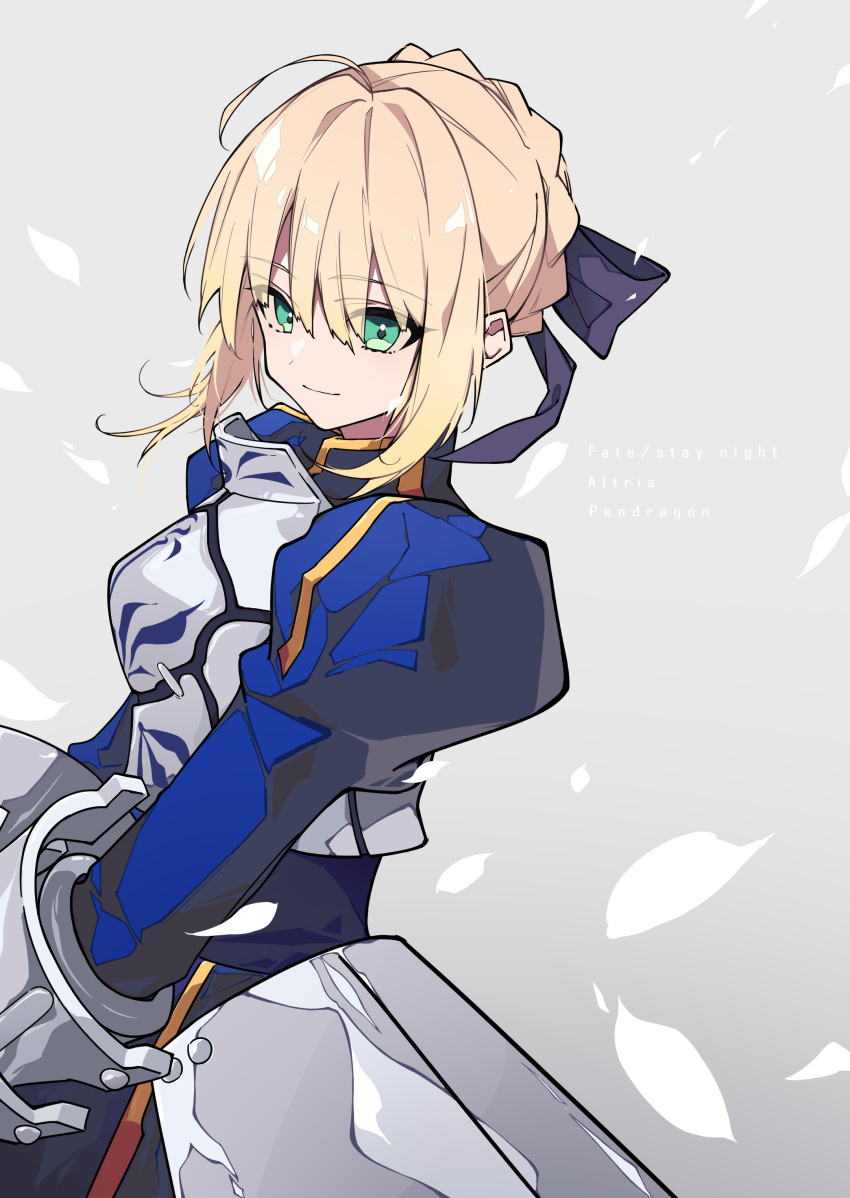 Safebooru - 1girl absurdres ahoge armor armored dress artoria pendragon (fate) blonde hair braid ...