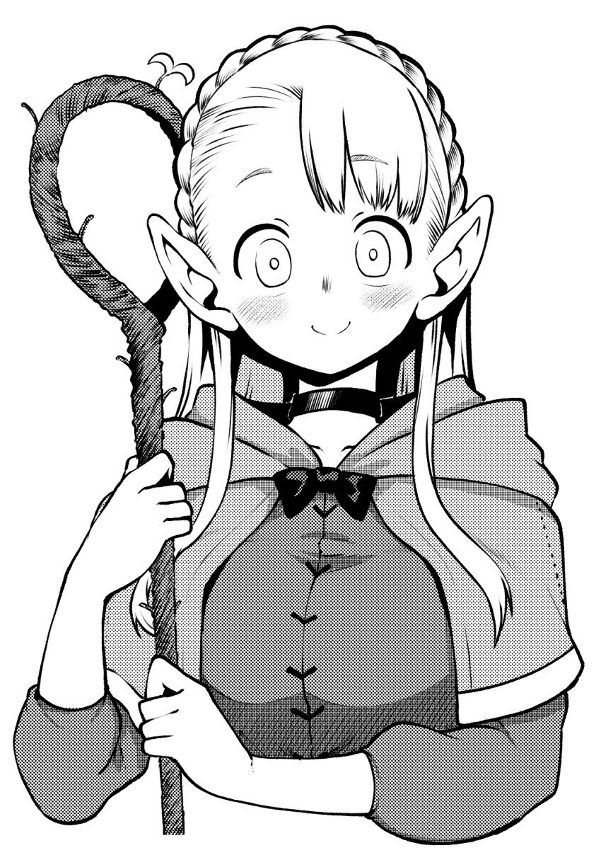 Safebooru - 1girl blush closed mouth dungeon meshi elf highres himajin ...