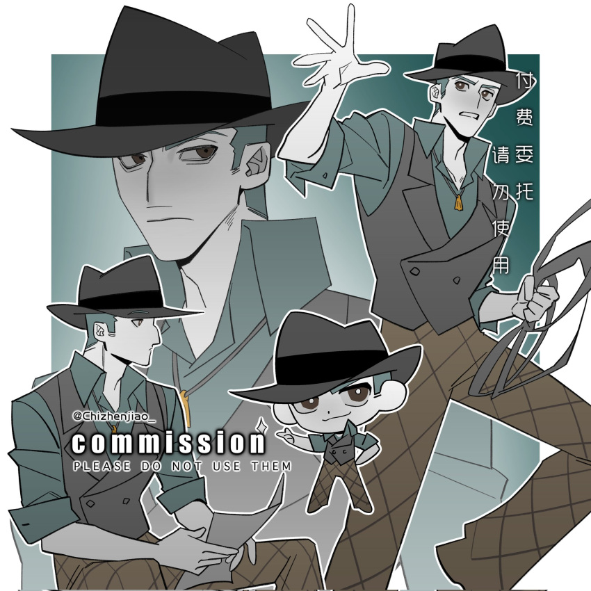 Safebooru - 1boy animification artist name blue eyes bow chi zhenjiao ...