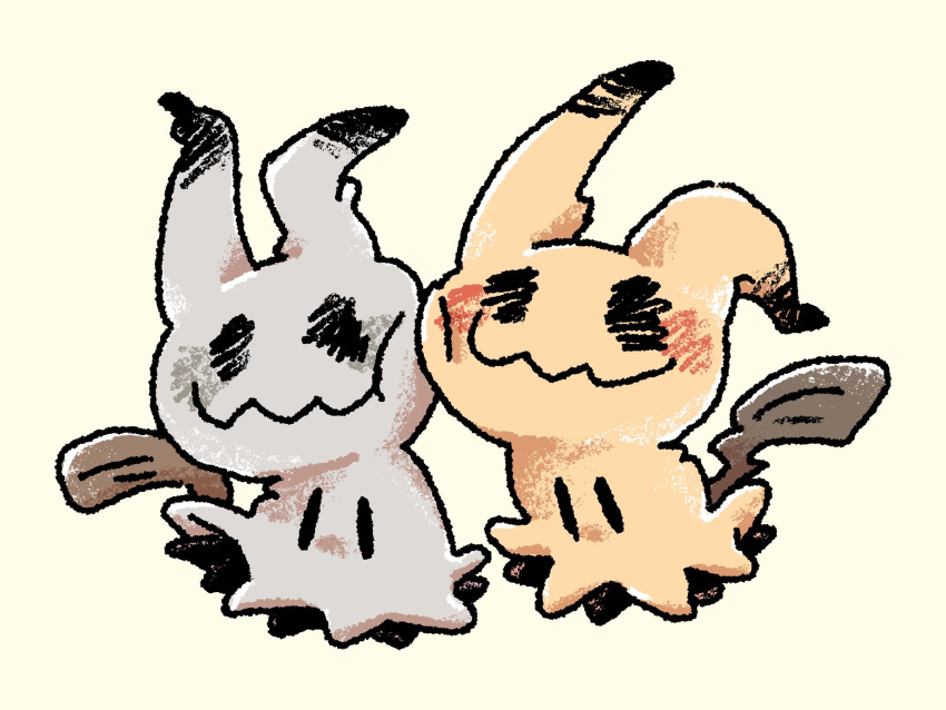 Safebooru - 00tamakichi :3 alternate color black eyes blush cheek-to ...