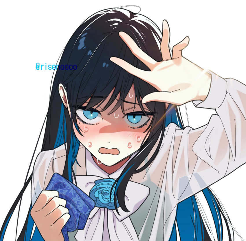 Safebooru - 1girl ado (utaite) artist name blue eyes blue flower blue ...