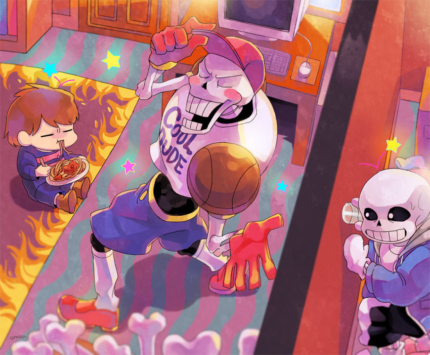 Safebooru - 1other 2018 2boys 2d alternate costume ambiguous gender ...