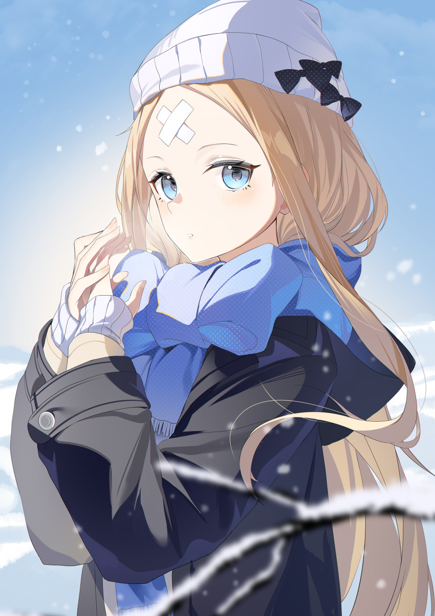 Safebooru - 1girl abigail williams (fate) absurdres bandaid bandaid on face bandaid on forehead ...