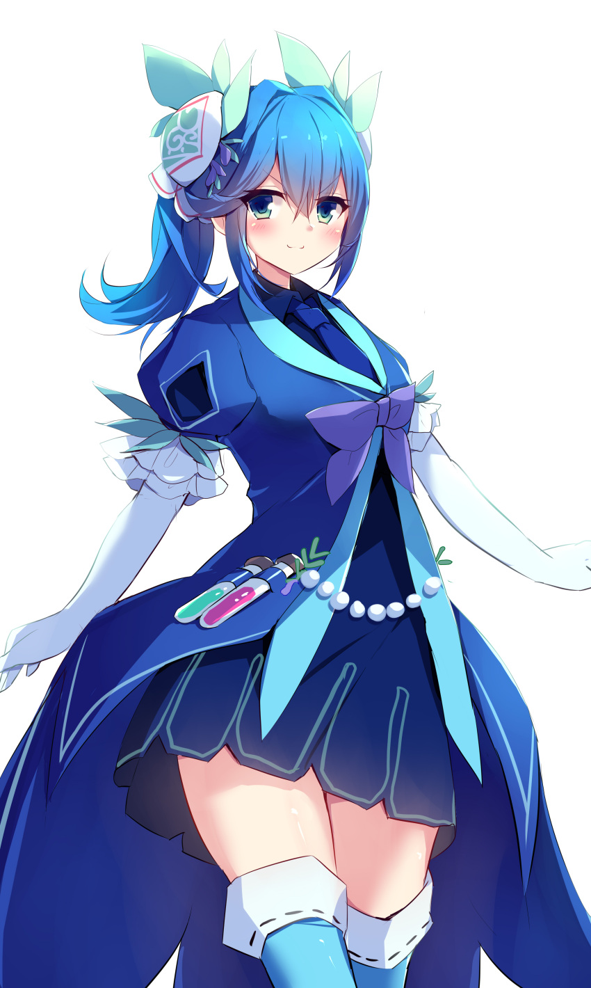 Safebooru - 1girl absurdres aromage rosemary blue dress blue eyes blue ...