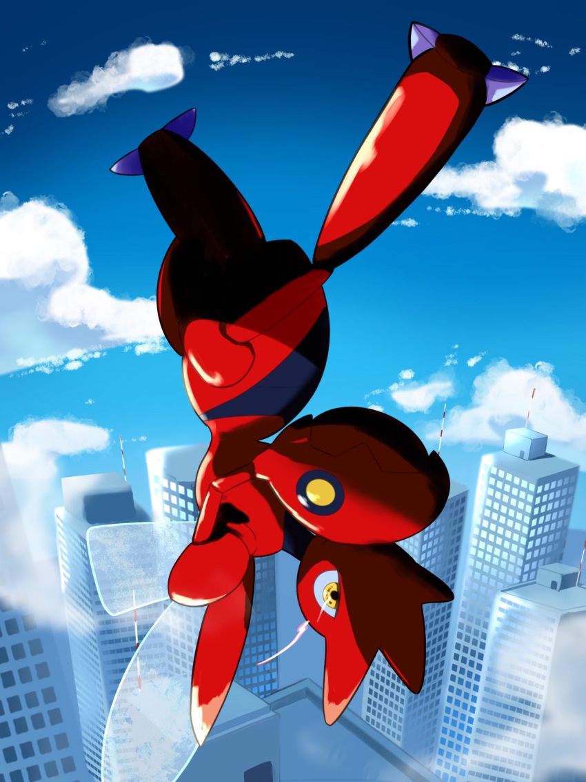 Safebooru - bug building colored skin full body highres insect wings ...