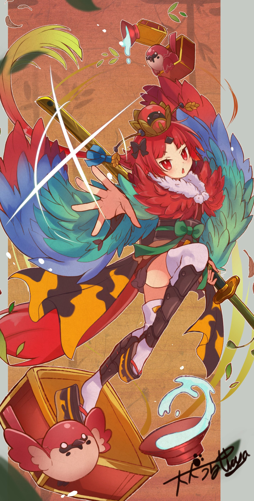 Safebooru - 0kami 89zo 1girl absurdres armor beni-enma beni-enma (third ...