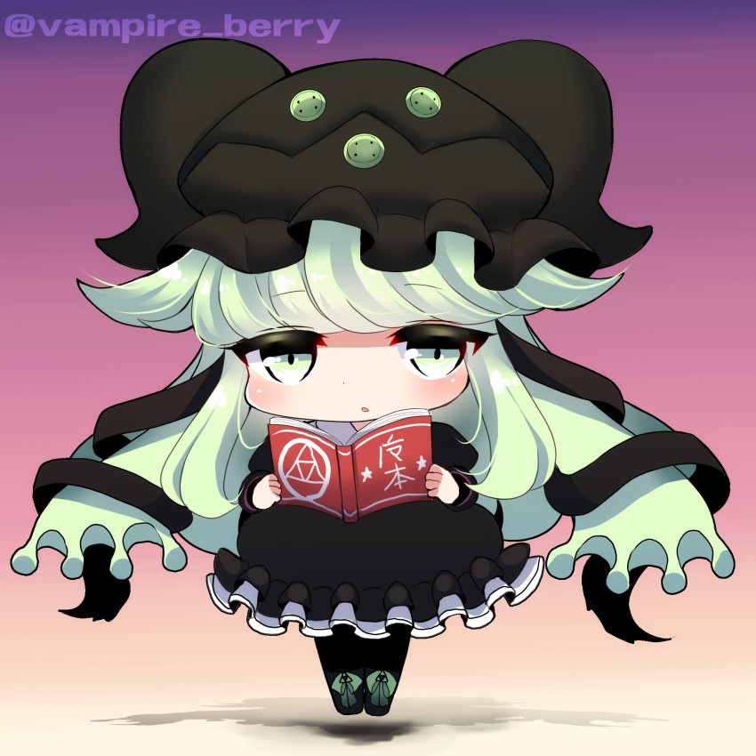 Safebooru - 1girl black dress black hat black pantyhose black ribbon ...