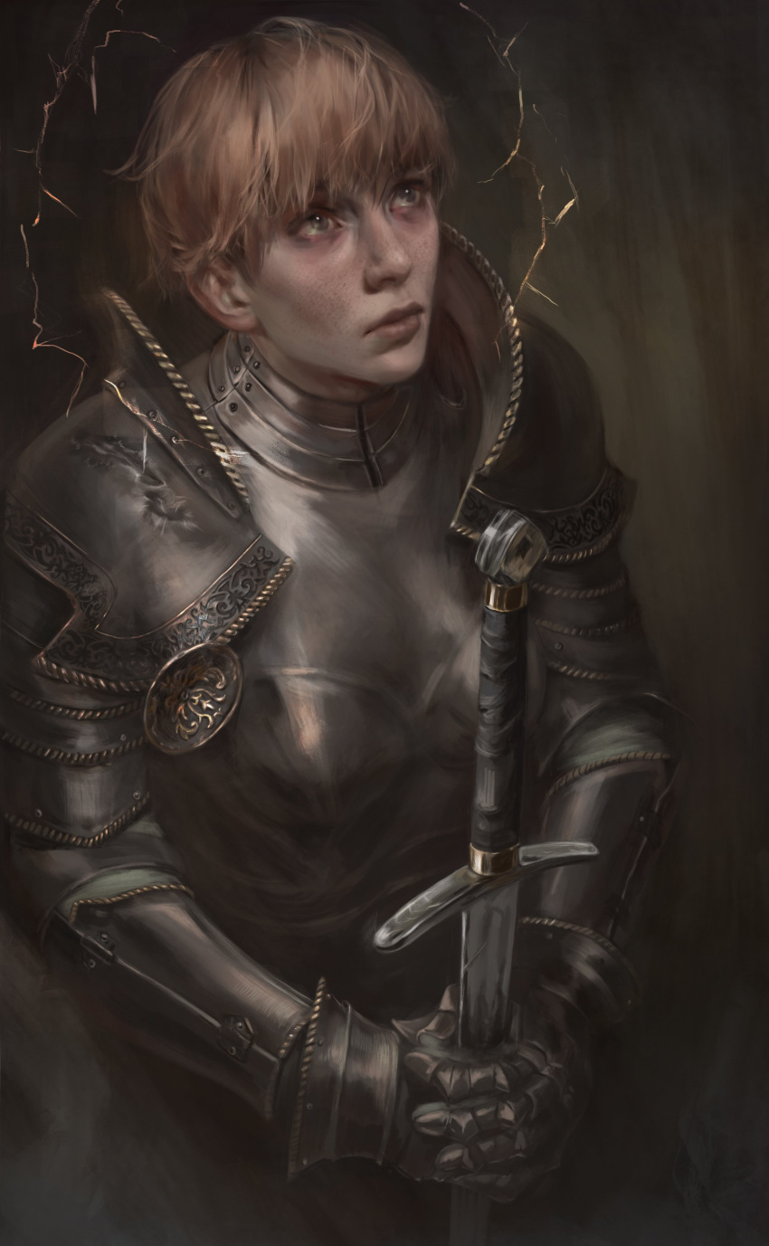 Safebooru - 1girl absurdres armor bella bergolts boobplate brown ...