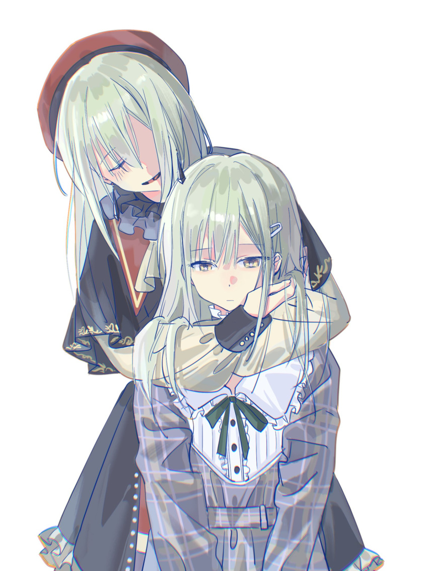 Safebooru - 2girls bang dream! bang dream! it's mygo!!!!! belt beret black capelet black skirt ...