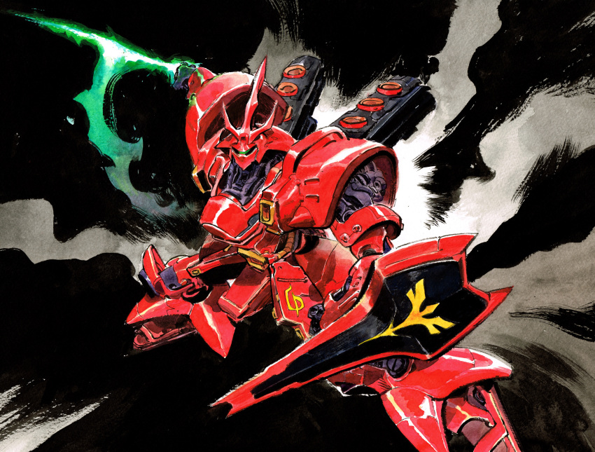 Safebooru - arm shield char's counterattack commentary energy sword ...