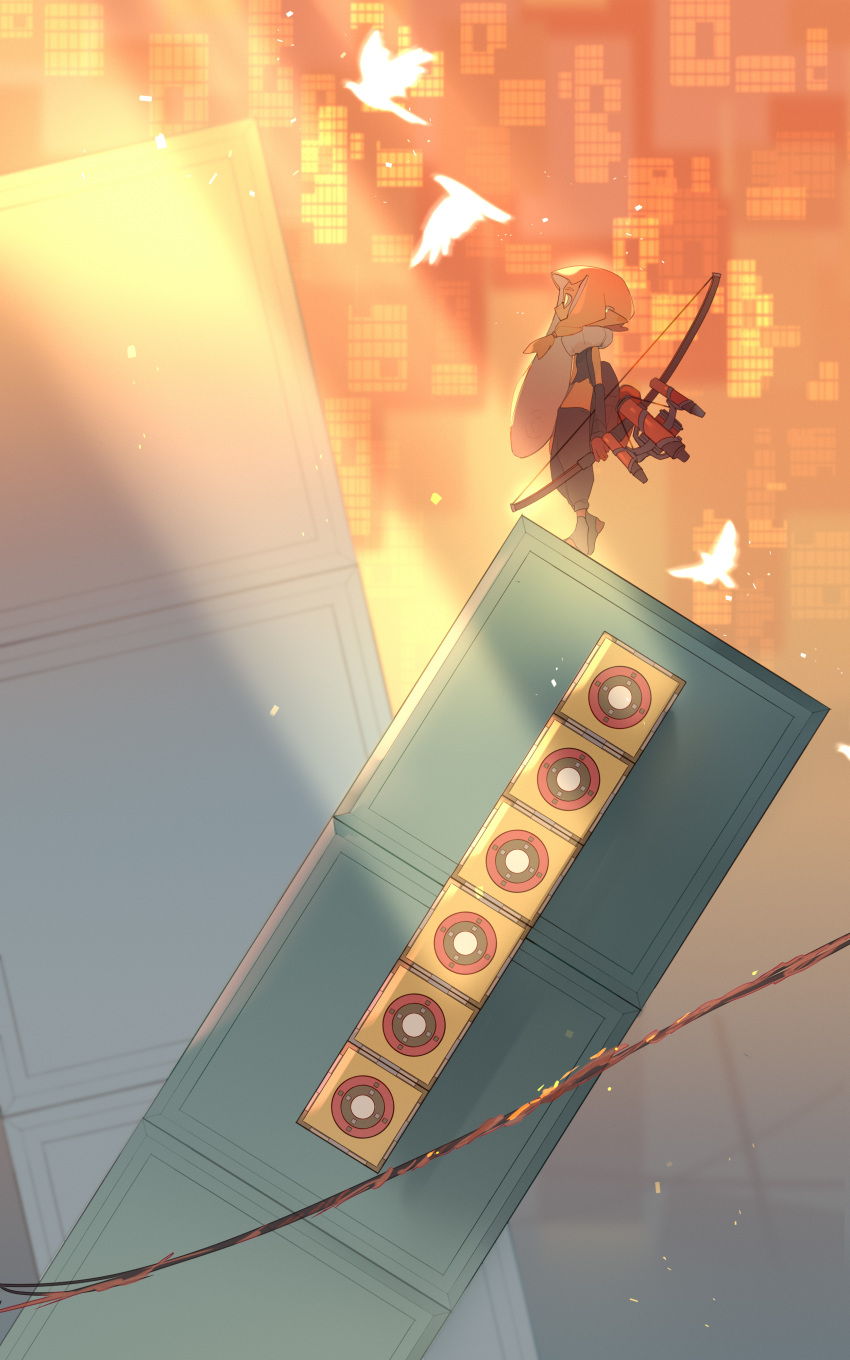 Safebooru - 1girl absurdres agent 3 (splatoon 3) arm wrap backpack bag ...