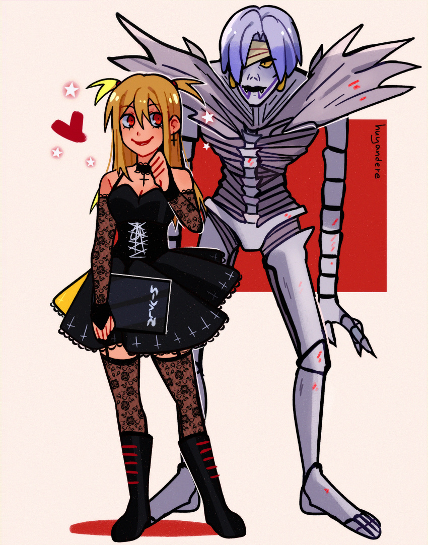 Safebooru - 2girls absurdres amane misa bridal gauntlets choker death ...