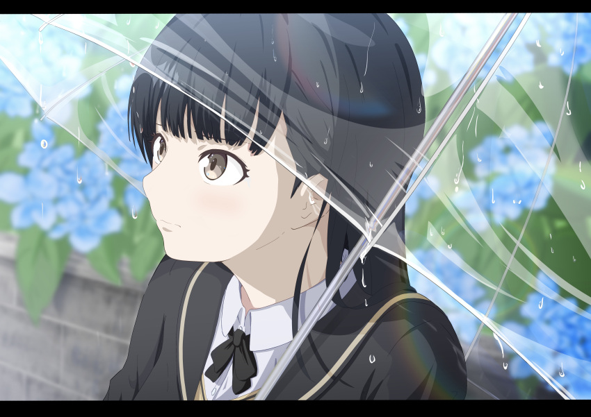 Safebooru - 1girl absurdres amagami ayatsuji tsukasa black bow black bowtie black hair black ...