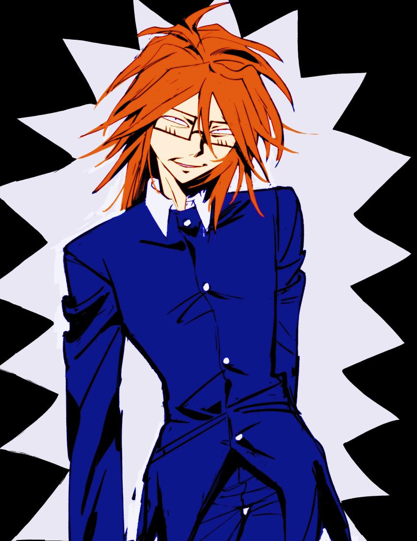 Safebooru - 1boy absurdres black eyes blue coat coat cowboy shot ...