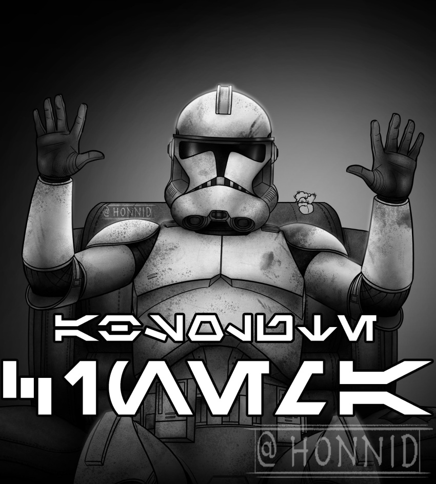 Safebooru - 1boy absolute cinema (meme) armor arms up artist name ...