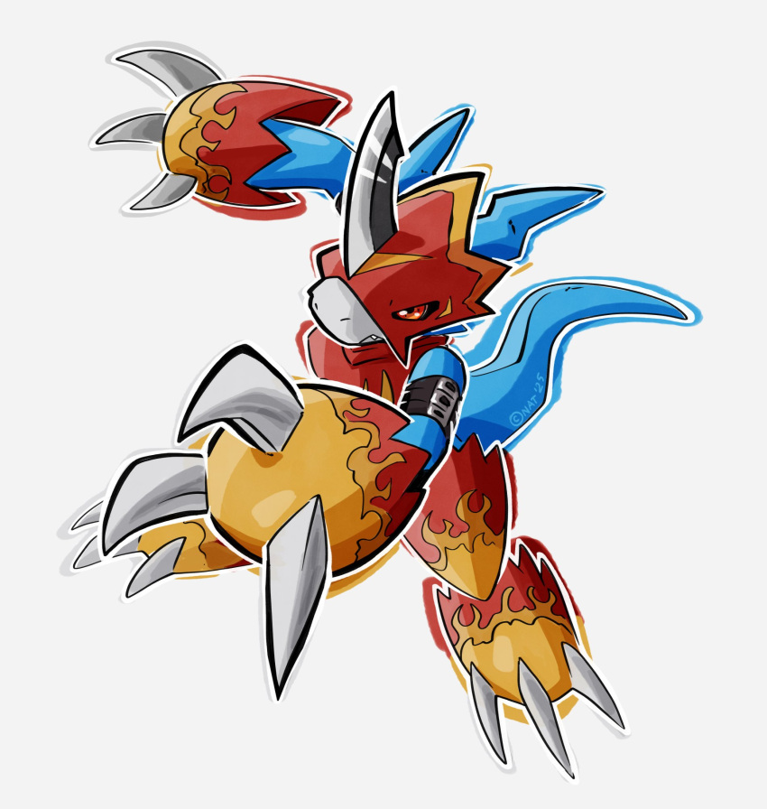 Safebooru - armor blue skin blue tail colored skin digimon digimon ...