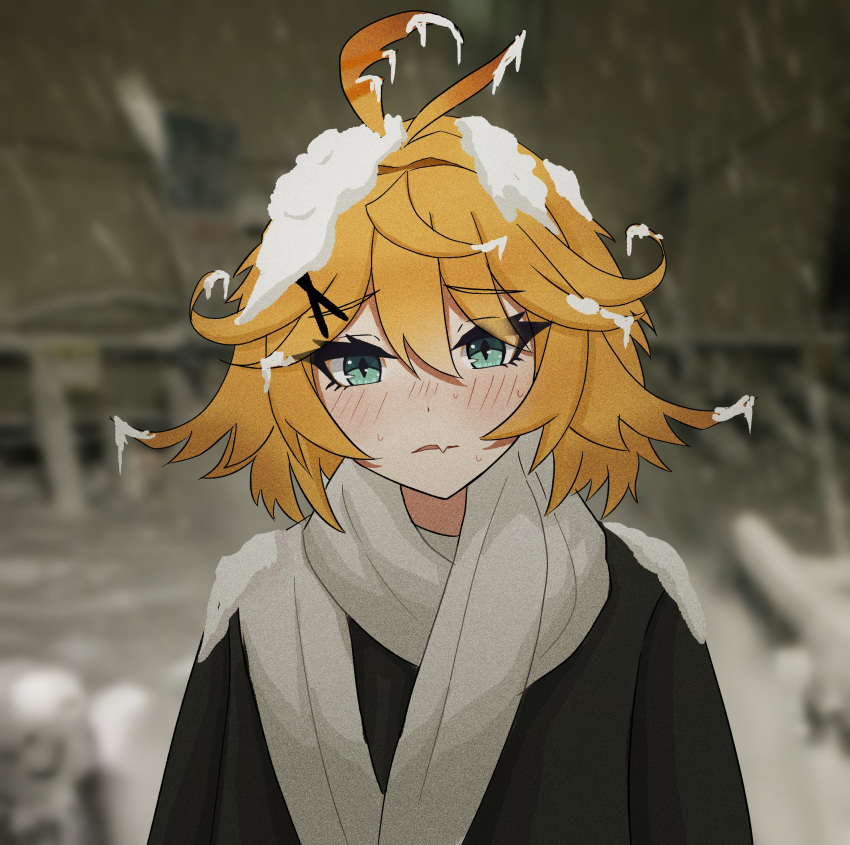 Safebooru - 1girl absurdres alternate costume aqua eyes black coat ...