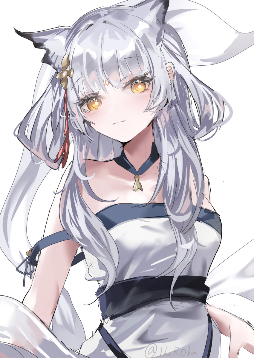 Safebooru - 1girl absurdres animal ears arknights bare shoulders bird ears bird girl black sash ...