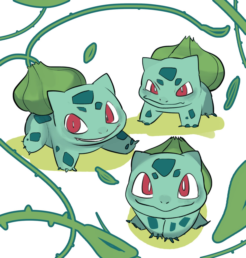 Safebooru - all fours bulbasaur claws colored skin commentary request ...