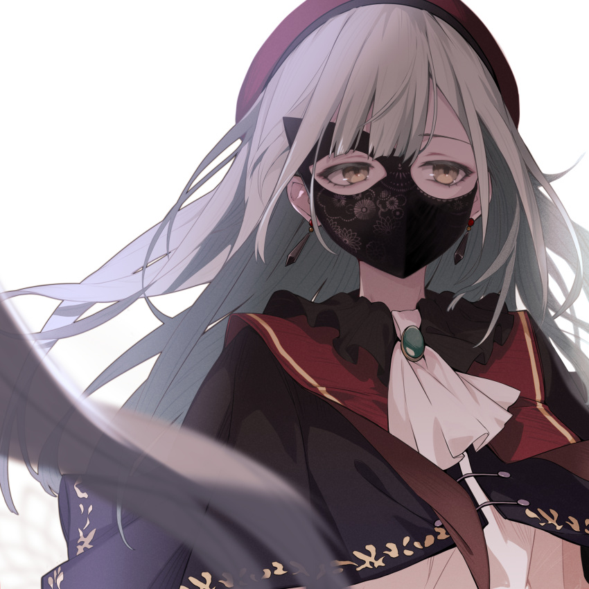 Safebooru - 1girl ave mujica (bang dream!) bang dream! cape cloak earrings highres jewelry long ...