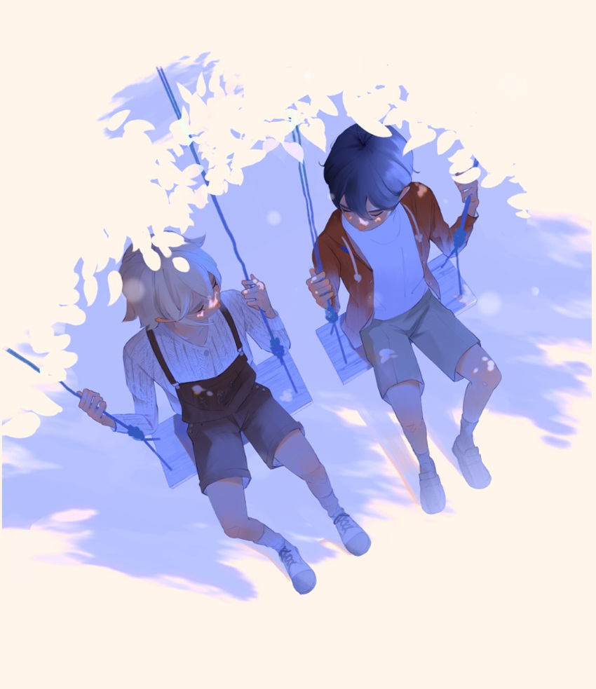 Safebooru - 2boys alternate costume basil (faraway) (omori) basil (omori) blonde hair brown ...