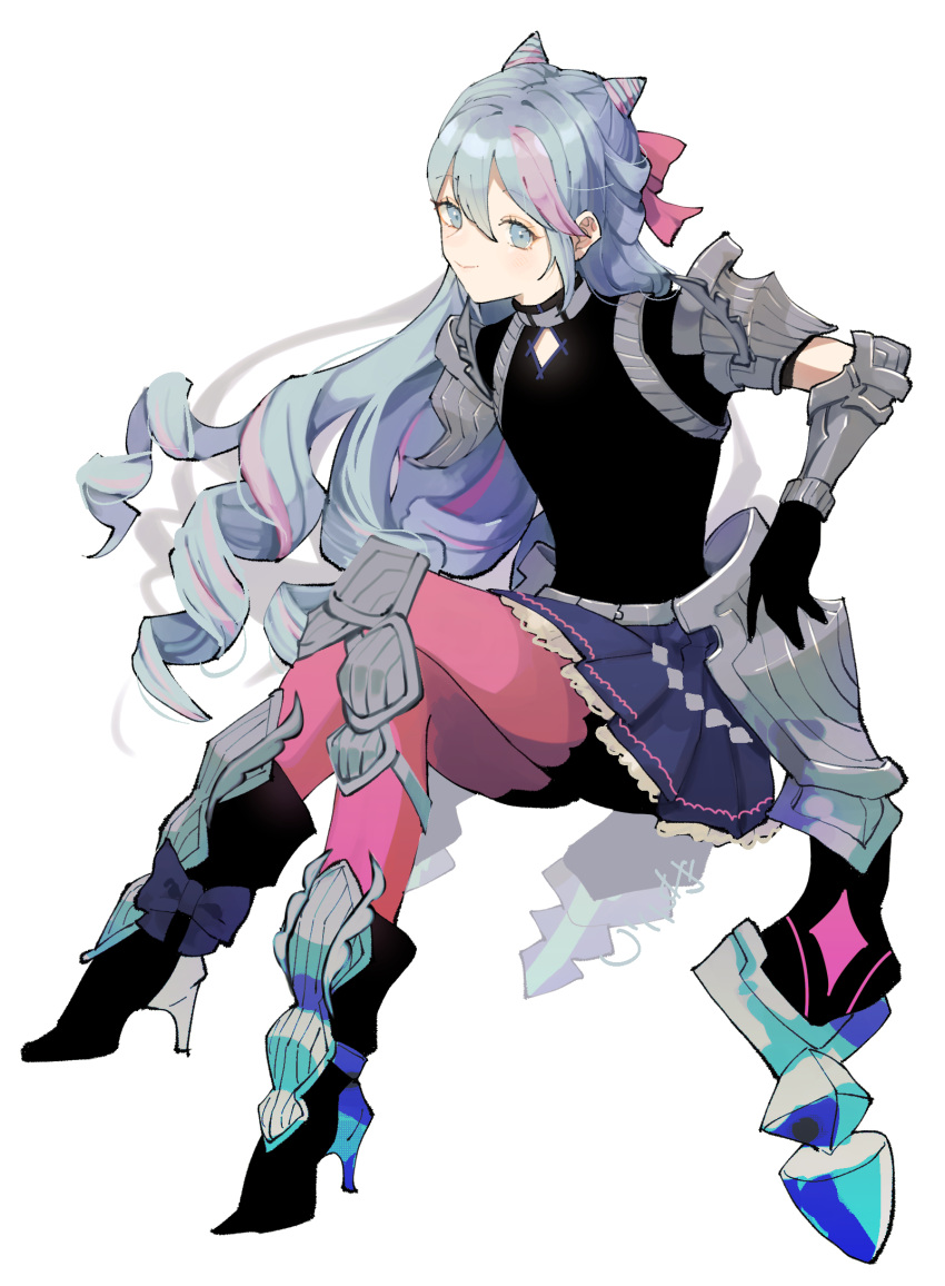 Safebooru - 1boy androgynous blue eyes blue hair cone hair bun drill ...
