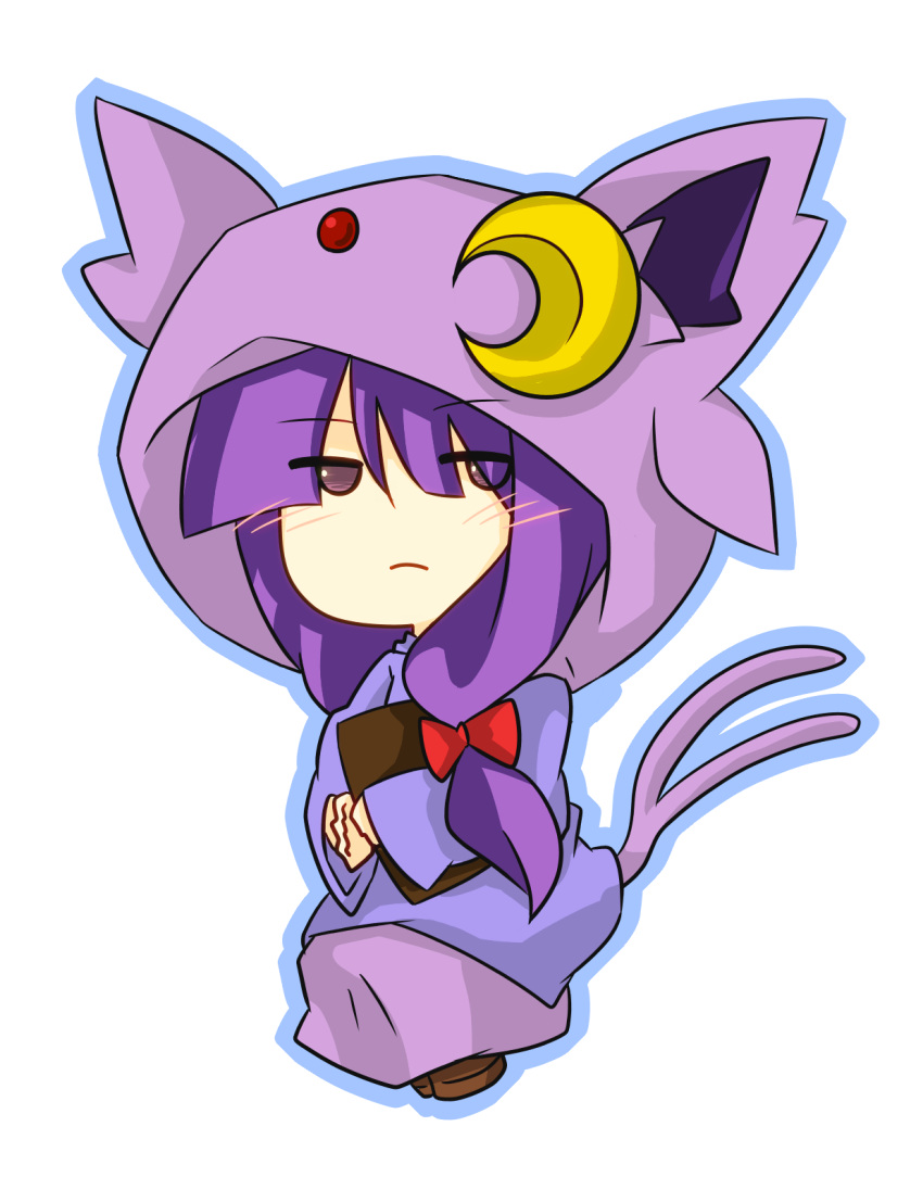 Safebooru - book chibi crescent moon espeon highres patchouli knowledge ...