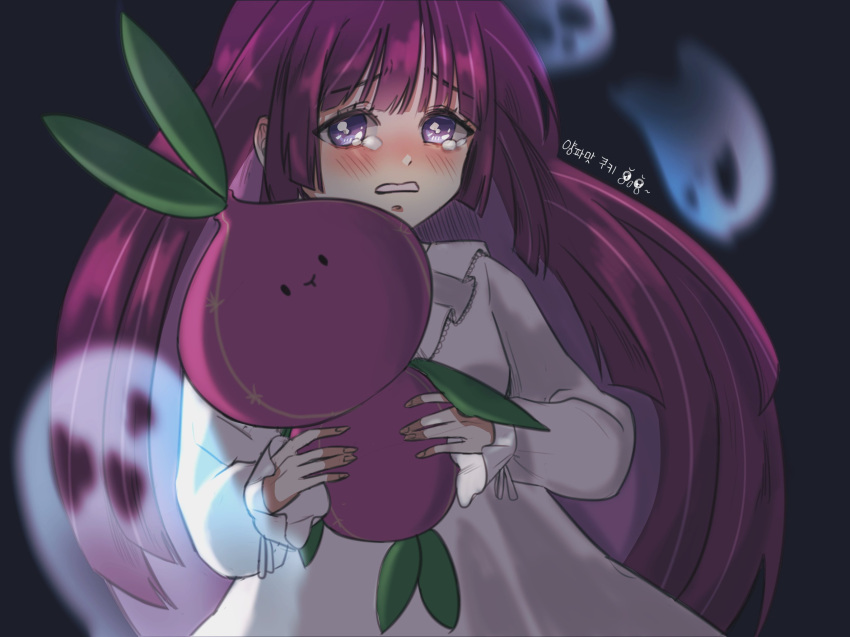 Safebooru - 1girl blunt bangs cookie run crying crying with eyes open ...