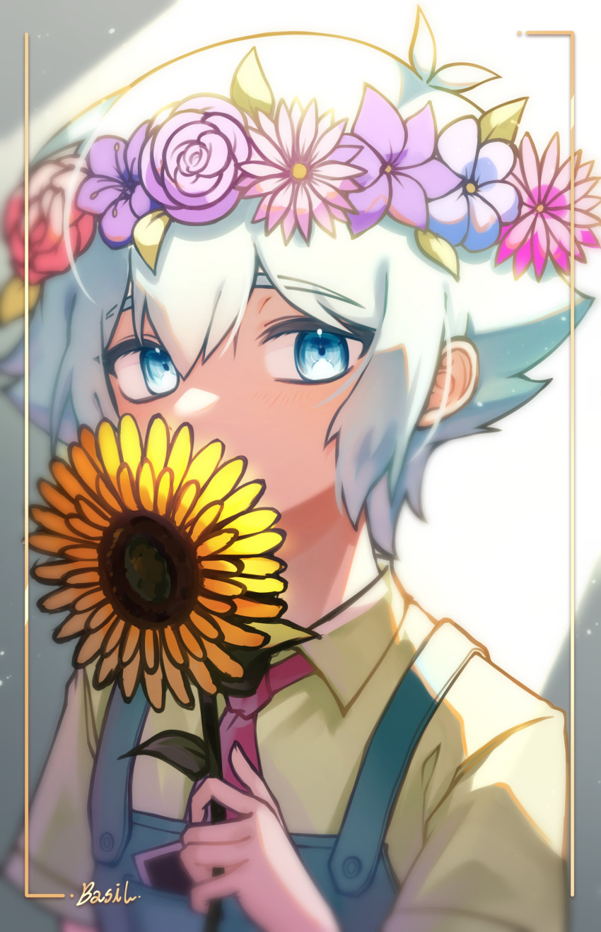 Safebooru - 1boy absurdres antenna hair basil (headspace) (omori) basil ...