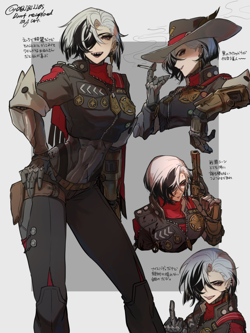 Safebooru - 1girl boothill (honkai: star rail) cigarette cowboy hat ...