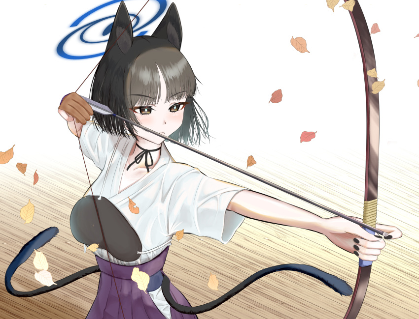 Safebooru - 1girl absurdres alternate costume animal ear fluff animal ears archery archery ...