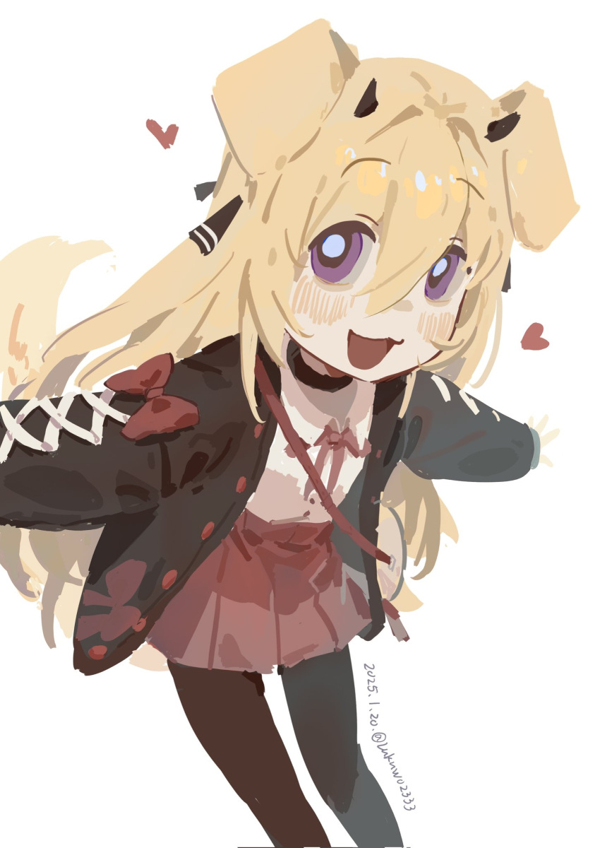 Safebooru - 1girl animal ears black horns black jacket black pantyhose ...