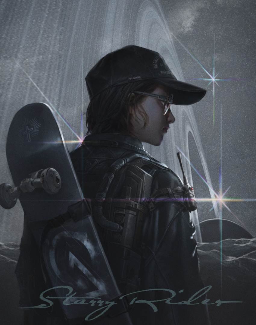 Safebooru - 1boy absurdres baseball cap black eyes black hat black jacket black sleeves brown ...