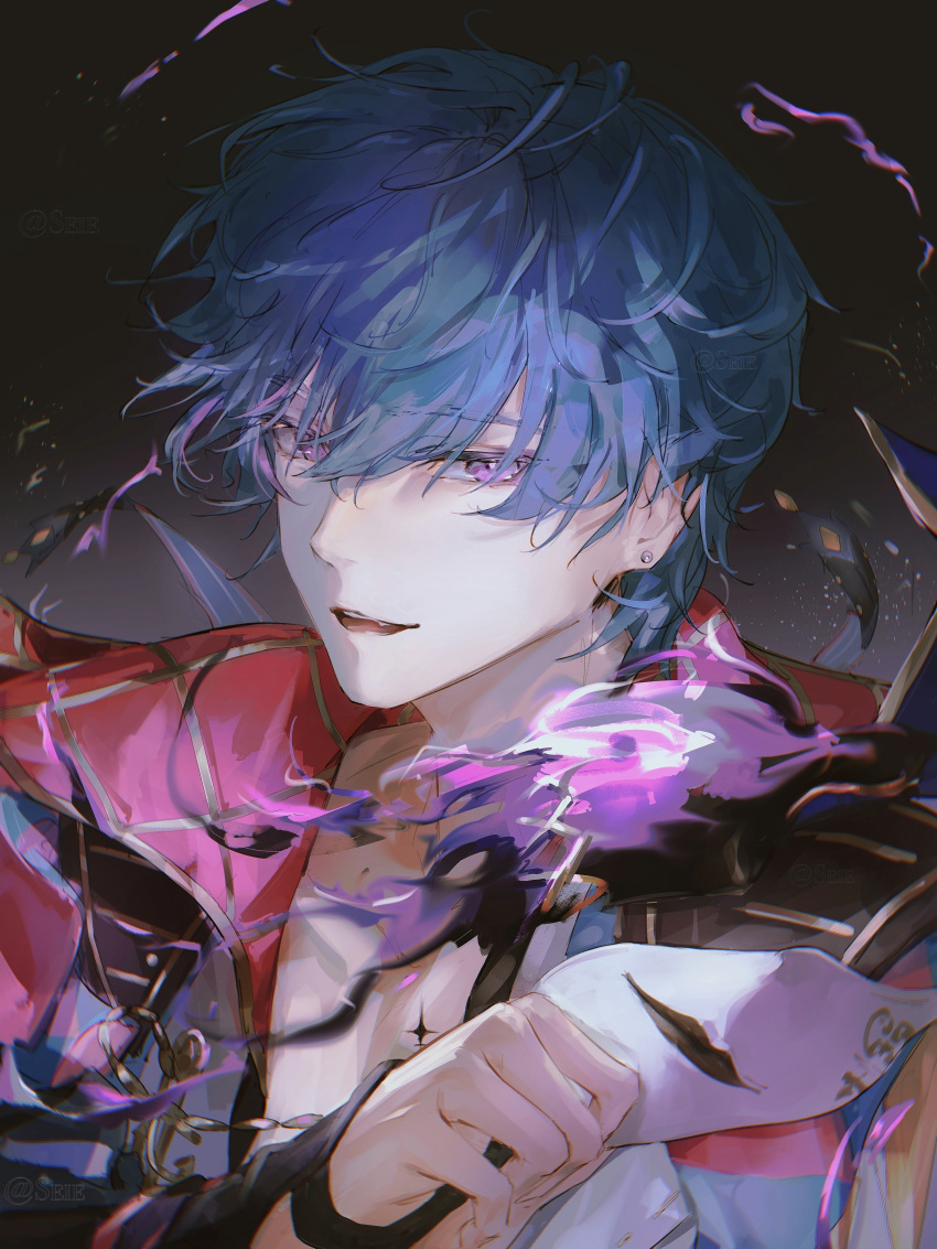 Safebooru - 1boy absurdres blue hair brant (wuthering waves) chinese commentary commentary ...