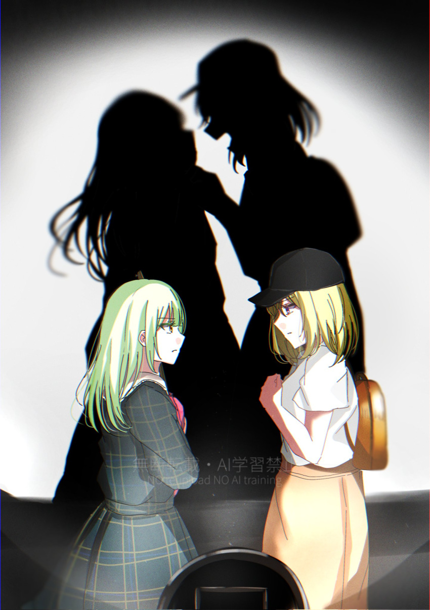 Safebooru - 2girls asahi rise backpack bag bang dream! bang dream! it's mygo!!!!! black hat ...