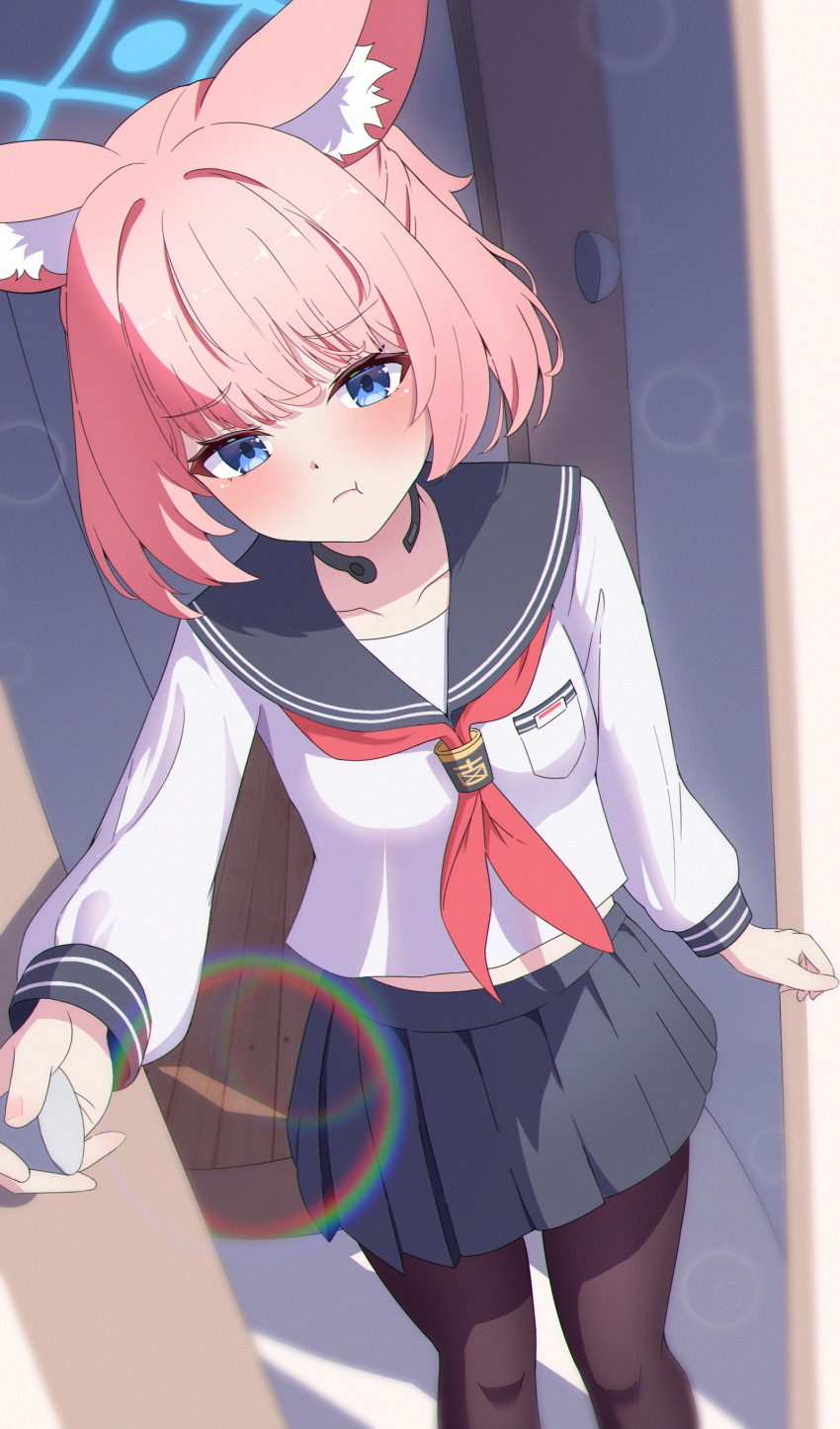 Safebooru - 1girl absurdres animal ear fluff animal ears black pantyhose blue archive blue eyes ...