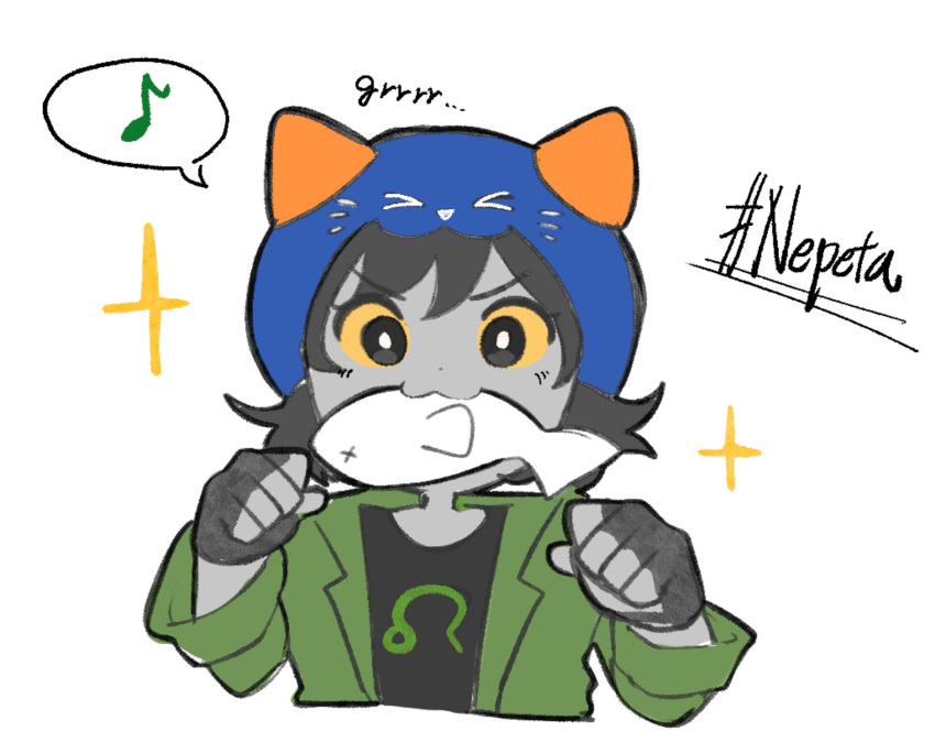 Safebooru - 1girl :3 animal ears black hair cat ears cat girl colored ...