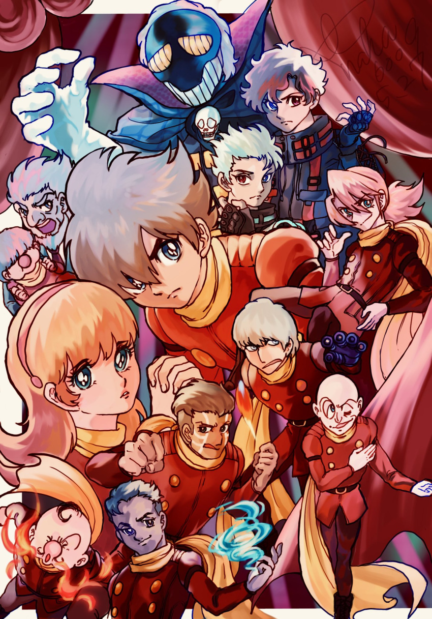 Safebooru - 0010 (cyborg 009) albert heinrich black ghost blonde hair chang changku coat cyborg ...
