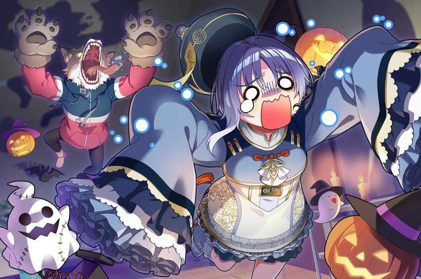 Safebooru - d4dj dress purple hair short hair sophia (d4dj) violet eyes ...