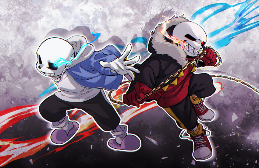 Safebooru - 2boys ahin vpv alternate universe black sclera black shorts ...