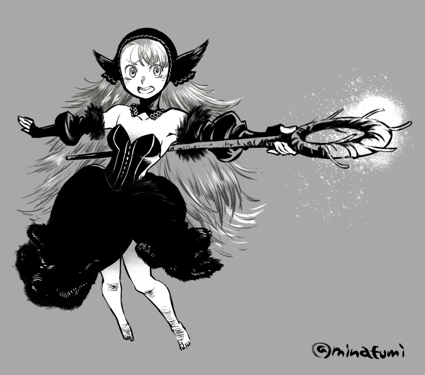 Safebooru - 1girl ambrosia (dungeon meshi) bare legs bare shoulders barefoot breasts collarbone ...